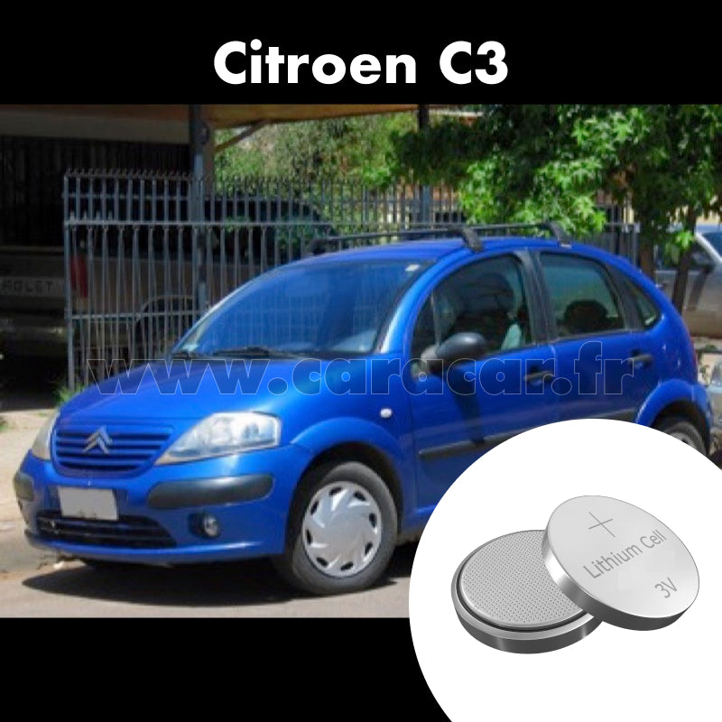Pile pour clé de Citroen C3 1 generation [restyling] (2005/2009 ...